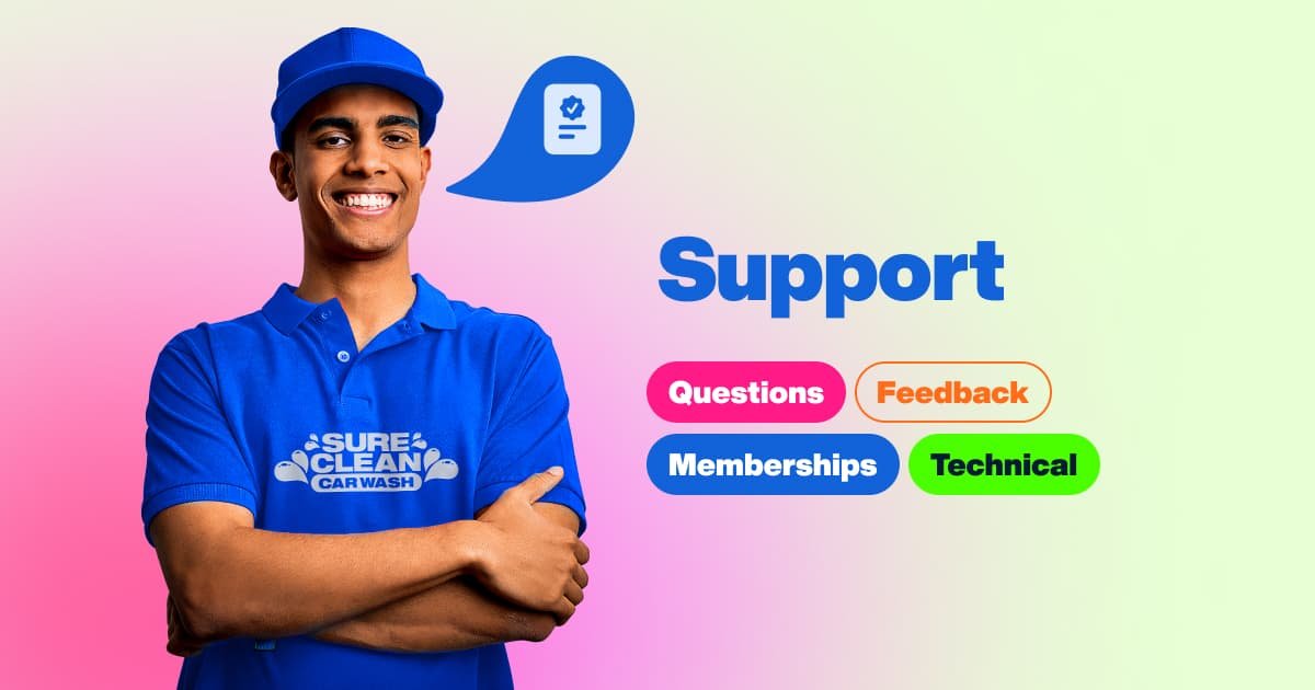 Support • Sure Clean Car Wash